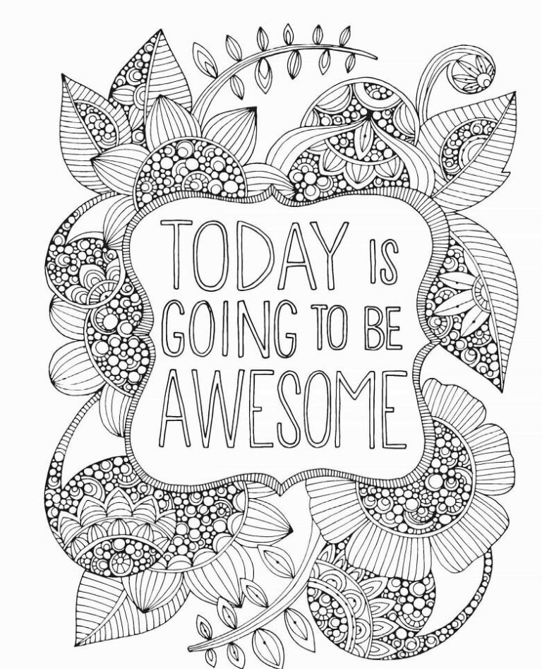 20 Free Printable Growth Mindset Coloring Pages