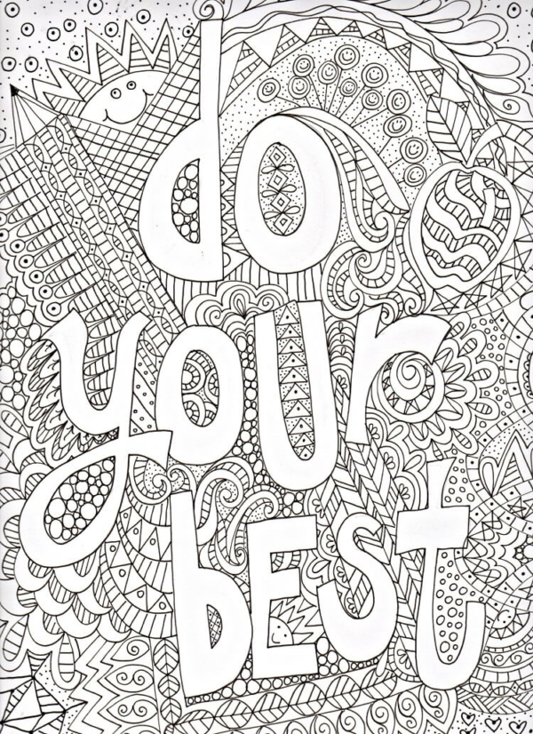 20 Free Printable Growth Mindset Coloring Pages