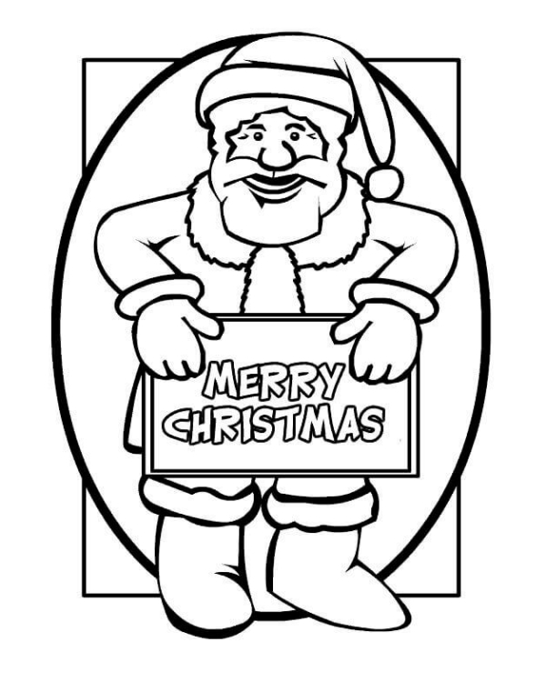 30 Free Santa Claus Coloring Pages Printable