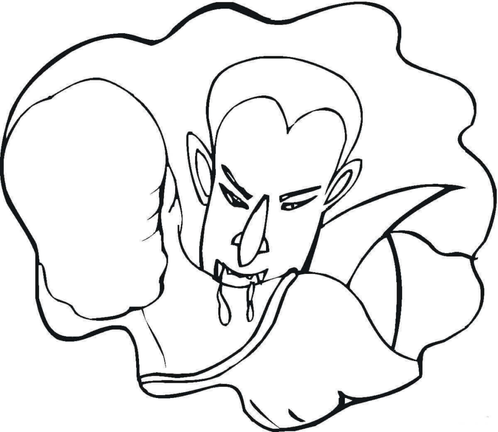 30 Free Printable Vampire Coloring Pages