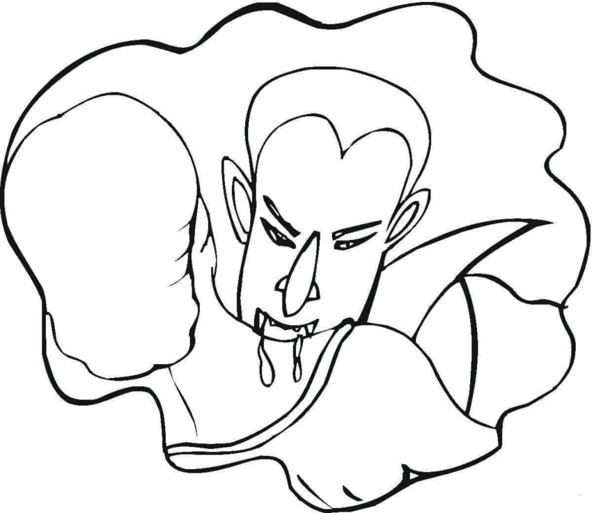 30 Free Printable Vampire Coloring Pages
