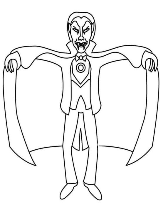 30 Free Printable Vampire Coloring Pages