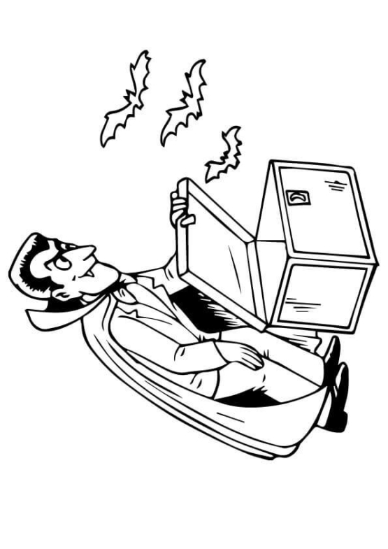 30 Free Printable Vampire Coloring Pages