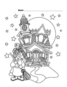 30 Free Witch Coloring Pages Printable