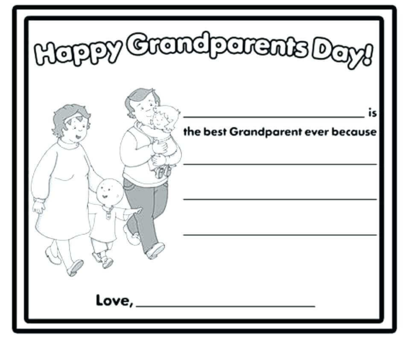 30 Free Printable Grandparents Day Coloring Pages