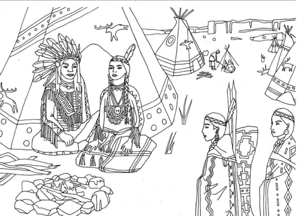 30 Free Printable Native American Coloring Pages