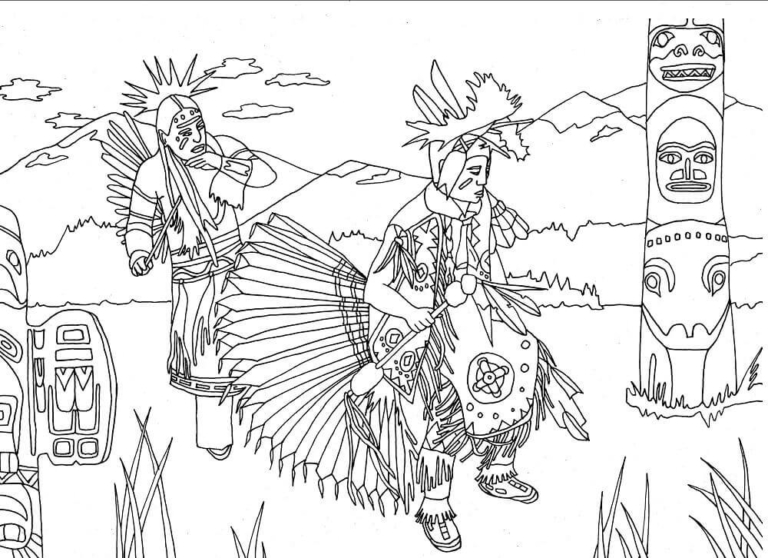 30 Free Printable Native American Coloring Pages