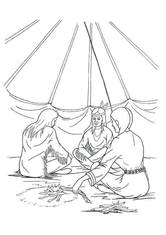 30 Free Printable Native American Coloring Pages