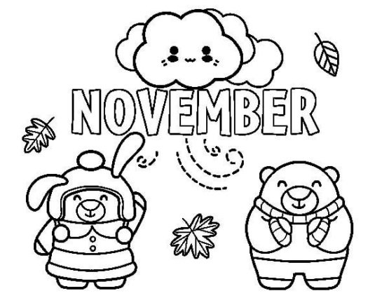 20 Free November Coloring Pages Printable