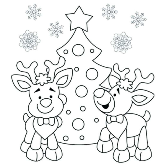 20 Free Christmas Coloring Pages For Preschoolers Printable