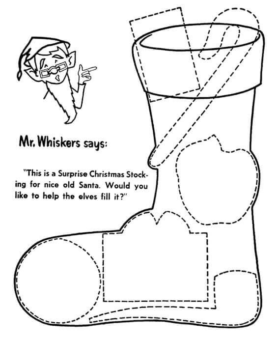 30 Free Christmas Stockings Coloring Pages Printable