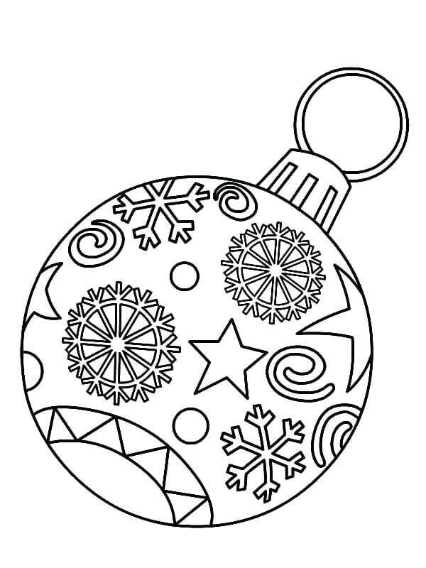 Free Christmas Ornaments Coloring Pages Printable