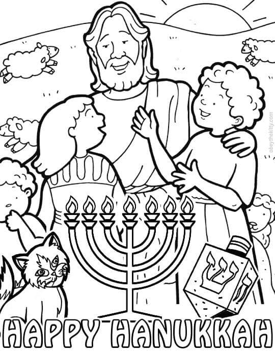 30 Free Hanukkah Coloring Pages Printable