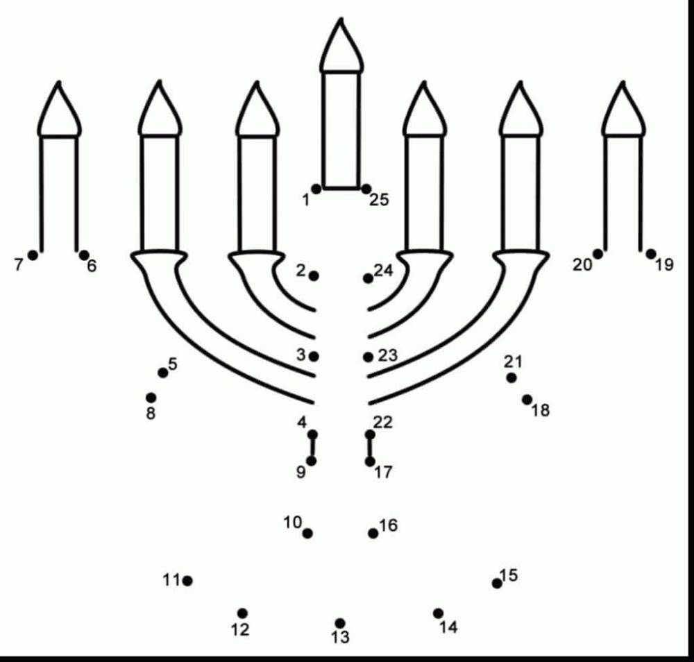 30 Free Hanukkah Coloring Pages Printable