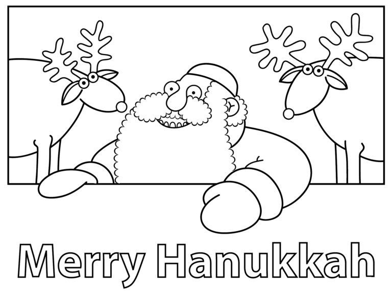 30 Free Hanukkah Coloring Pages Printable