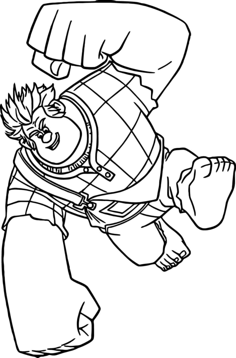 Ralph Breaks The Internet Coloring Pages Free Printable
