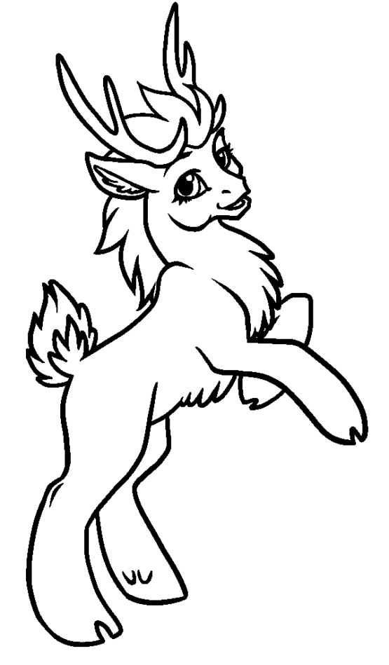 30 Free Reindeer Coloring Pages Printable