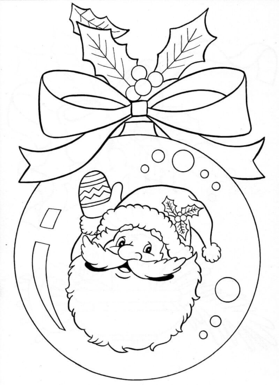 Free Christmas Ornaments Coloring Pages Printable