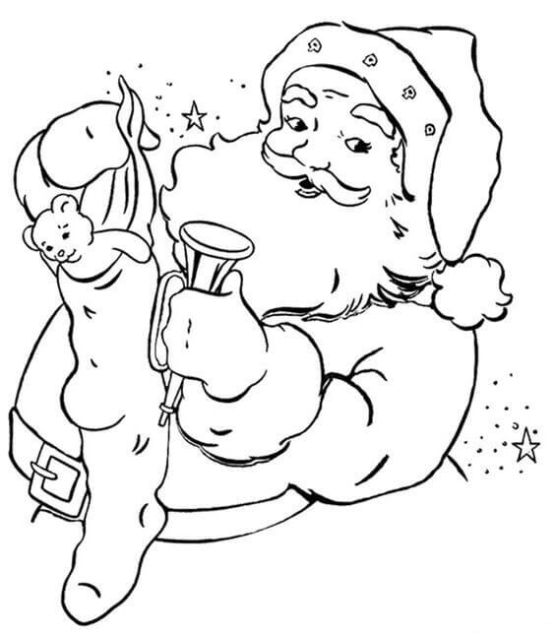 30 Free Christmas Stockings Coloring Pages Printable
