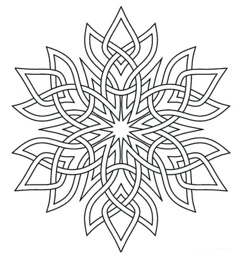 Free Snowflakes Coloring Pages Printable