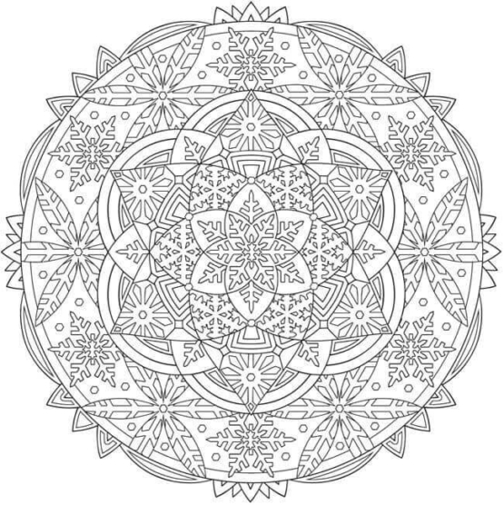 Free Snowflakes Coloring Pages Printable