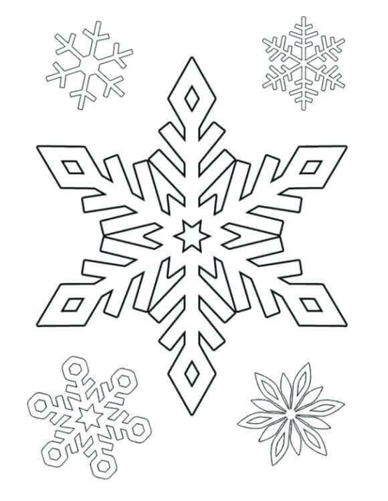 Free Snowflakes Coloring Pages Printable