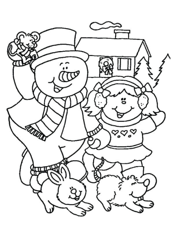 30 Free Snowman Coloring Pages Printable