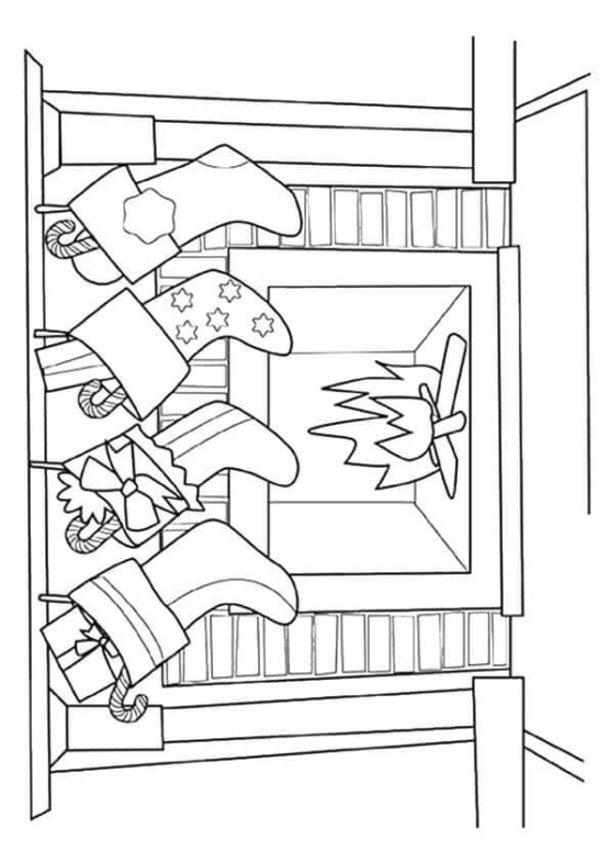30 Free Christmas Stockings Coloring Pages Printable