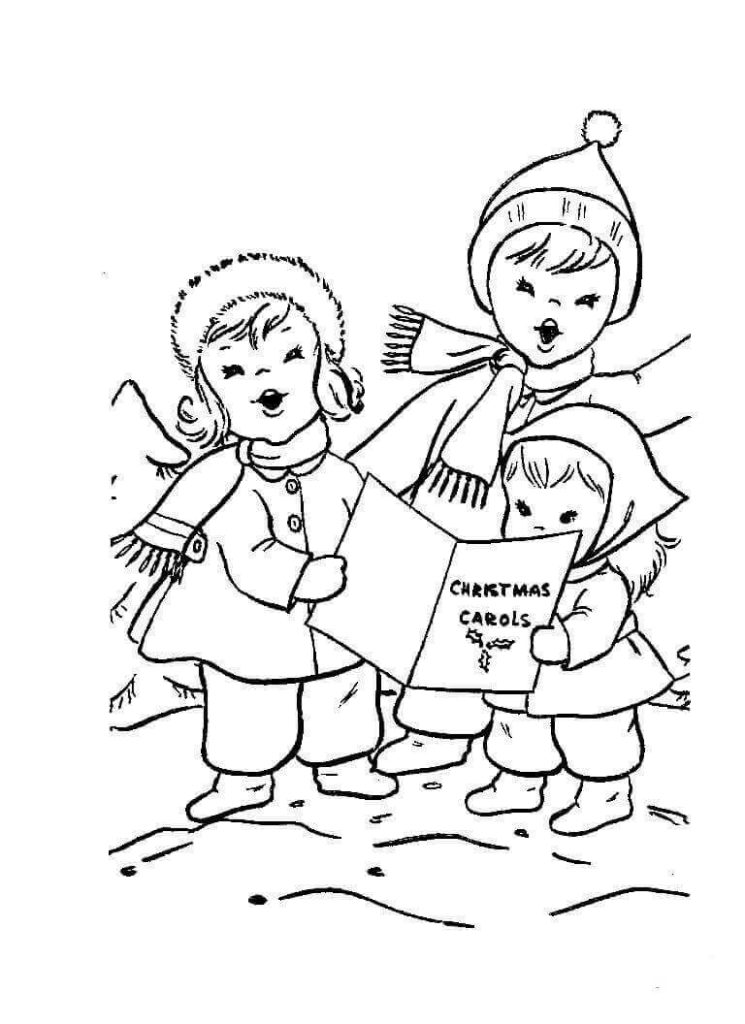 27 Free Christmas Carol Coloring Pages Printable
