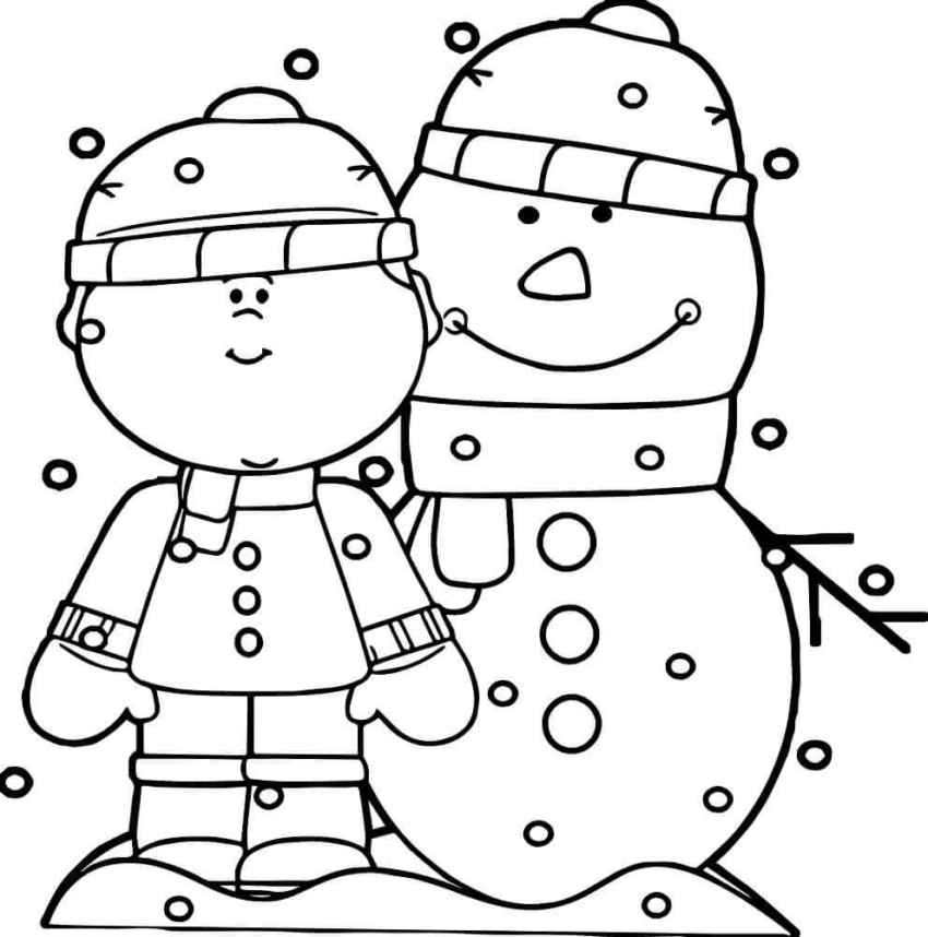 20 Free Snow Coloring Pages Printable – ScribbleFun