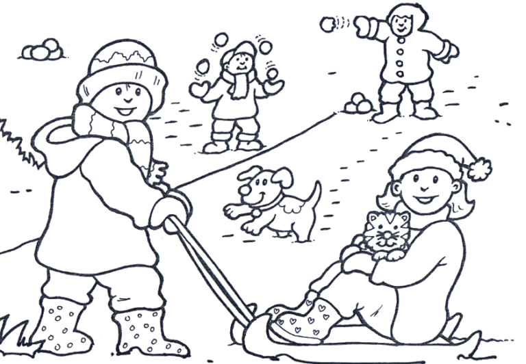 20 Free Snow Coloring Pages Printable