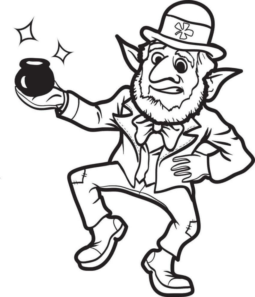 25 Free Leprechaun Coloring Pages Printable
