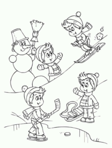 20 Free Snow Coloring Pages Printable