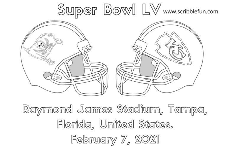 22 Free Super Bowl Coloring Pages Printable