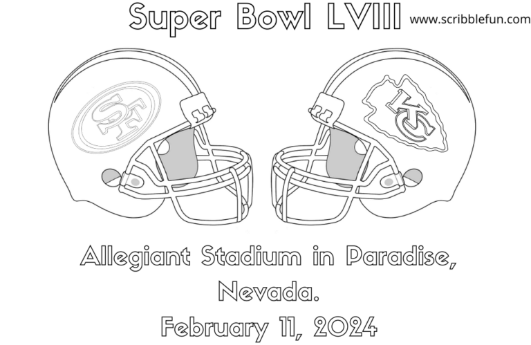 22 Free Super Bowl Coloring Pages Printable