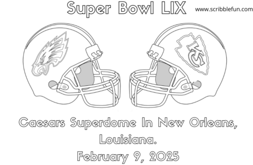 22 Free Super Bowl Coloring Pages Printable