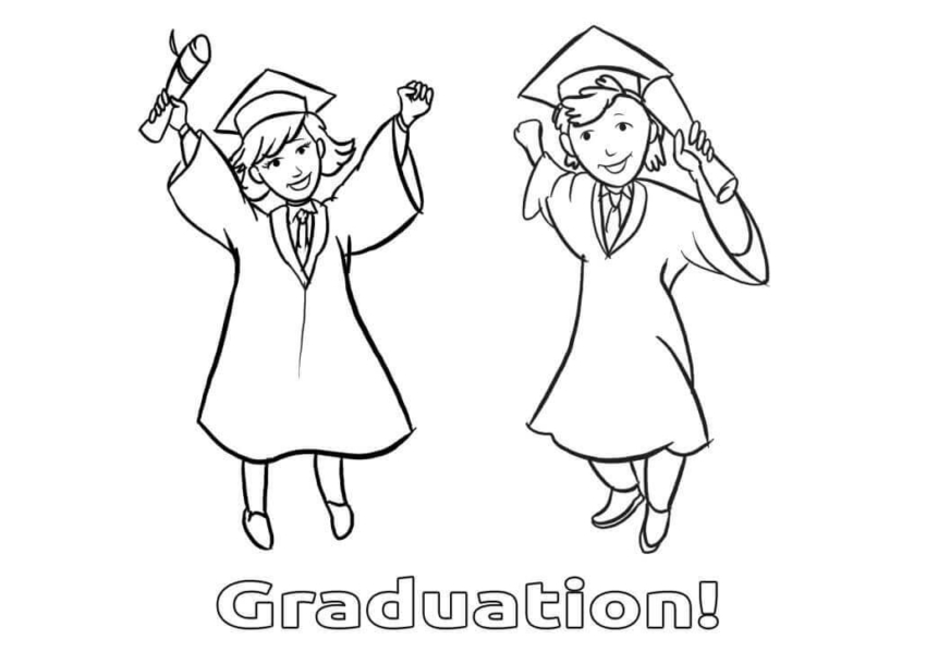 20 Free Kindergarten Graduation Coloring Pages Printable