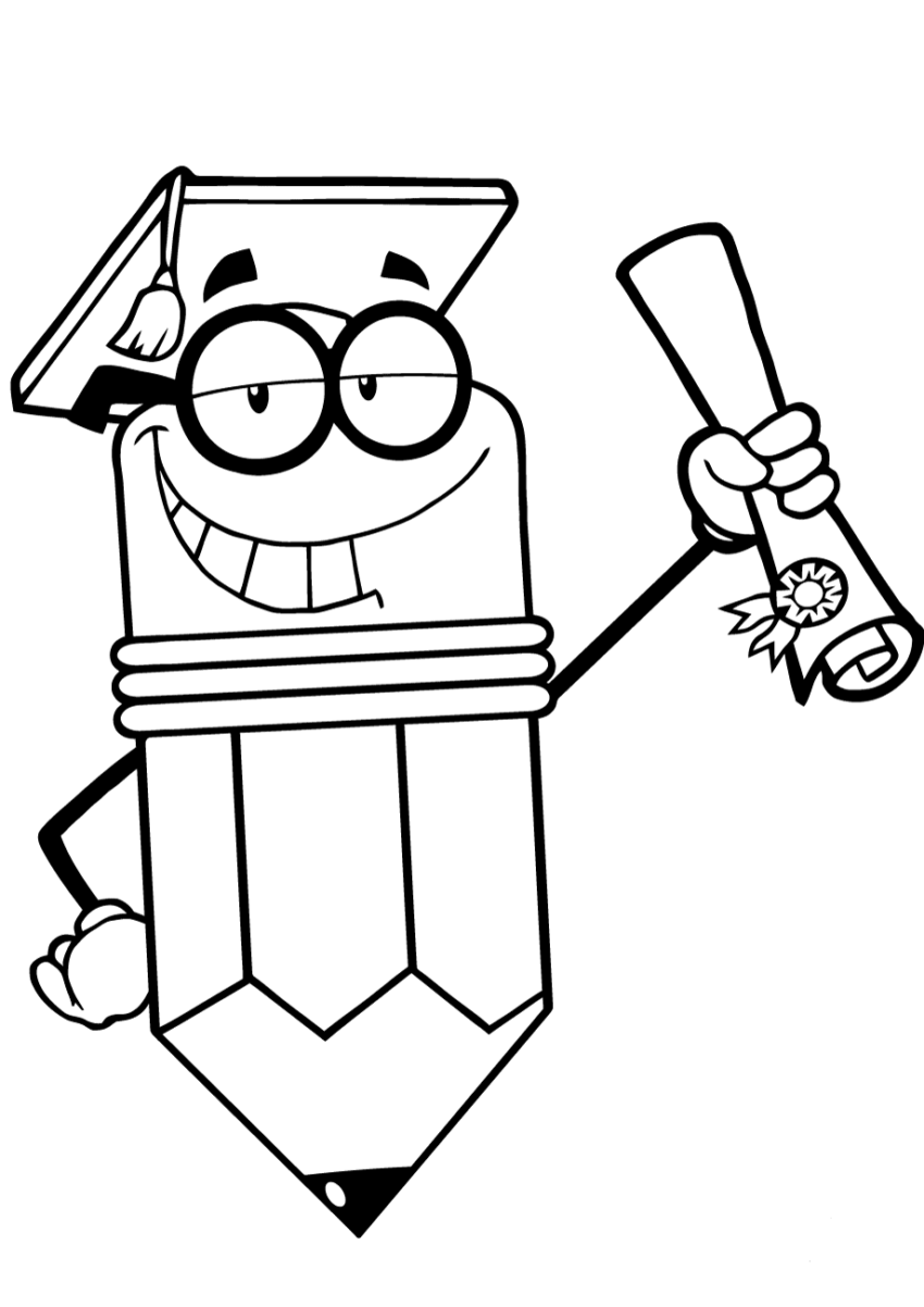 20 Free Kindergarten Graduation Coloring Pages Printable