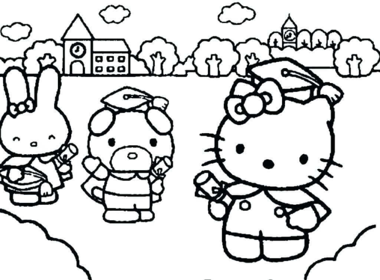 20 Free Kindergarten Graduation Coloring Pages Printable