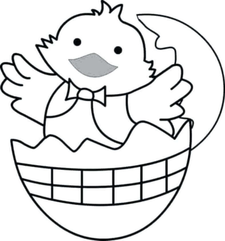 20 Free Easter Chick Coloring Pages Printable