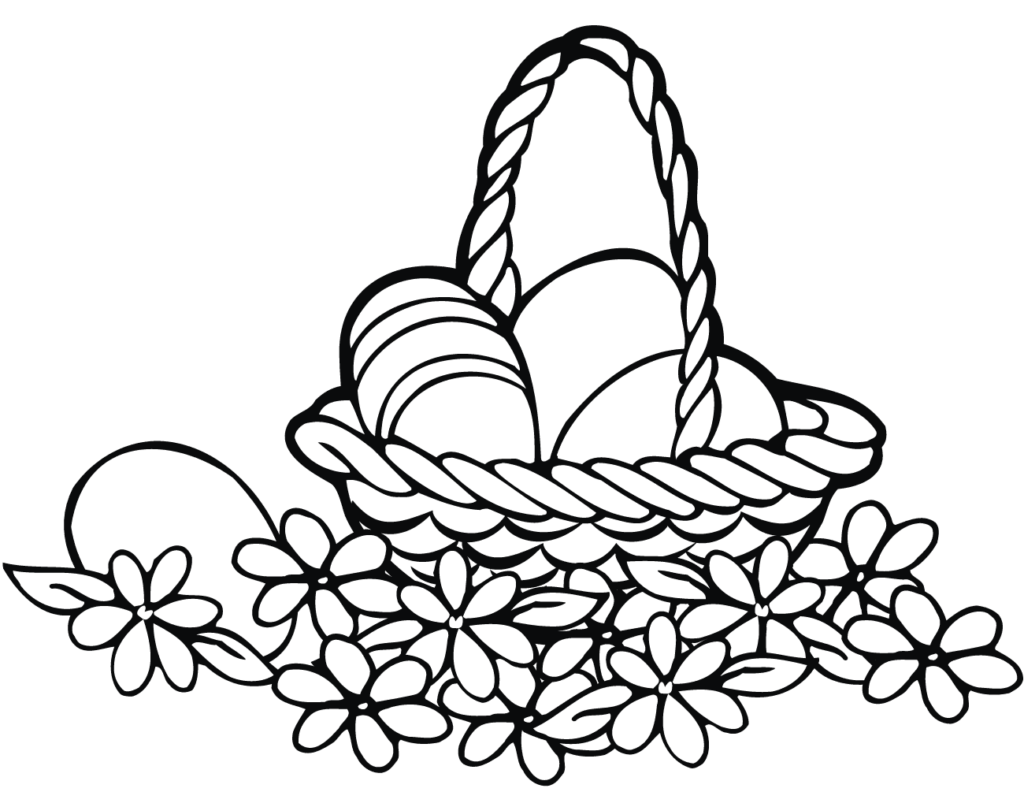Free Easter Basket Coloring Pages Printable – ScribbleFun