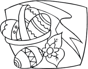 Free Easter Basket Coloring Pages Printable