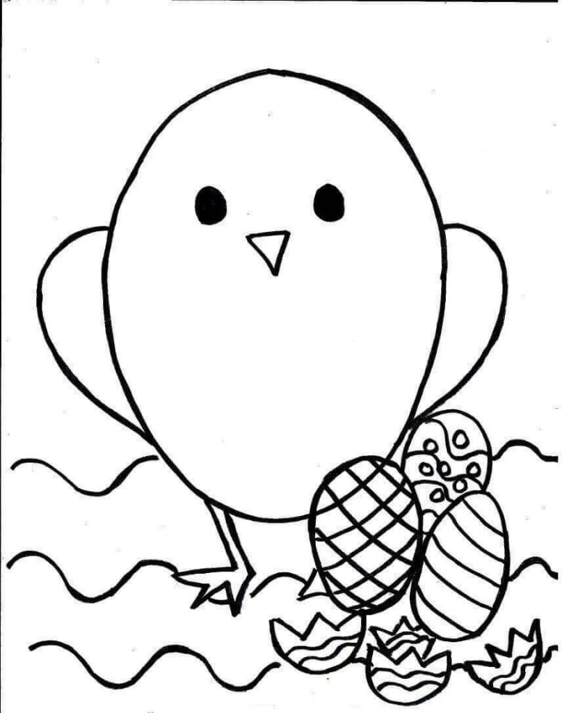 20 Free Easter Chick Coloring Pages Printable