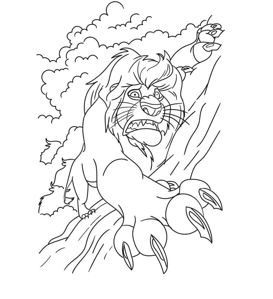scar king coloring pages printable