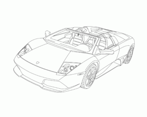 20 Free Lamborghini Coloring Pages Printable