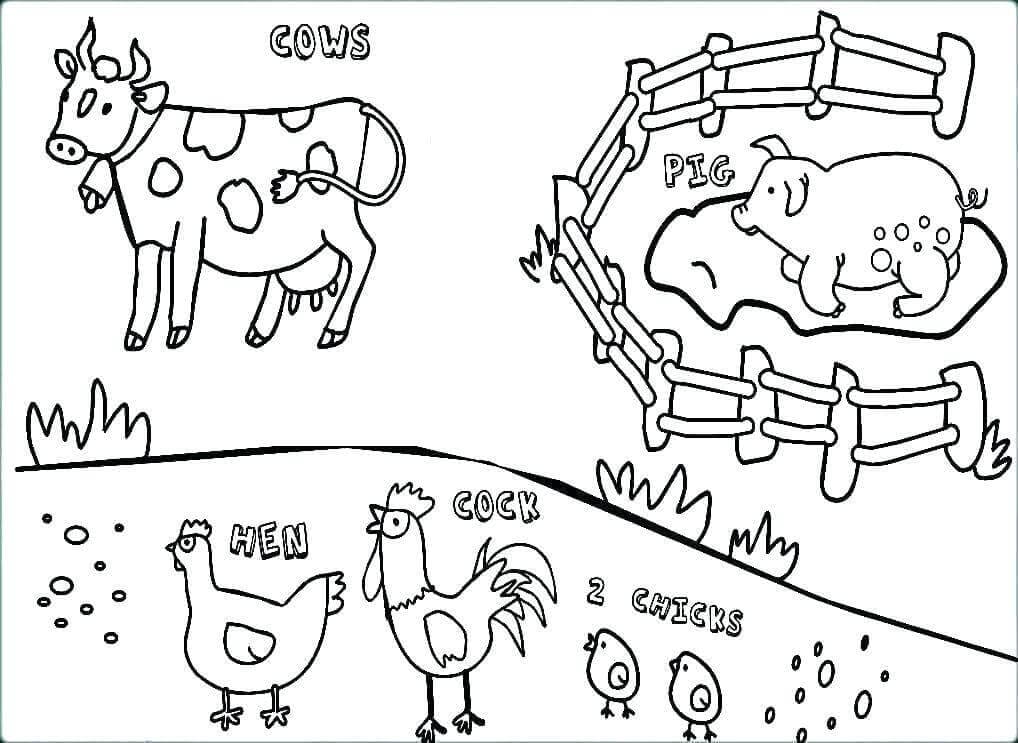25 Free Farm Animal Coloring Pages Printable