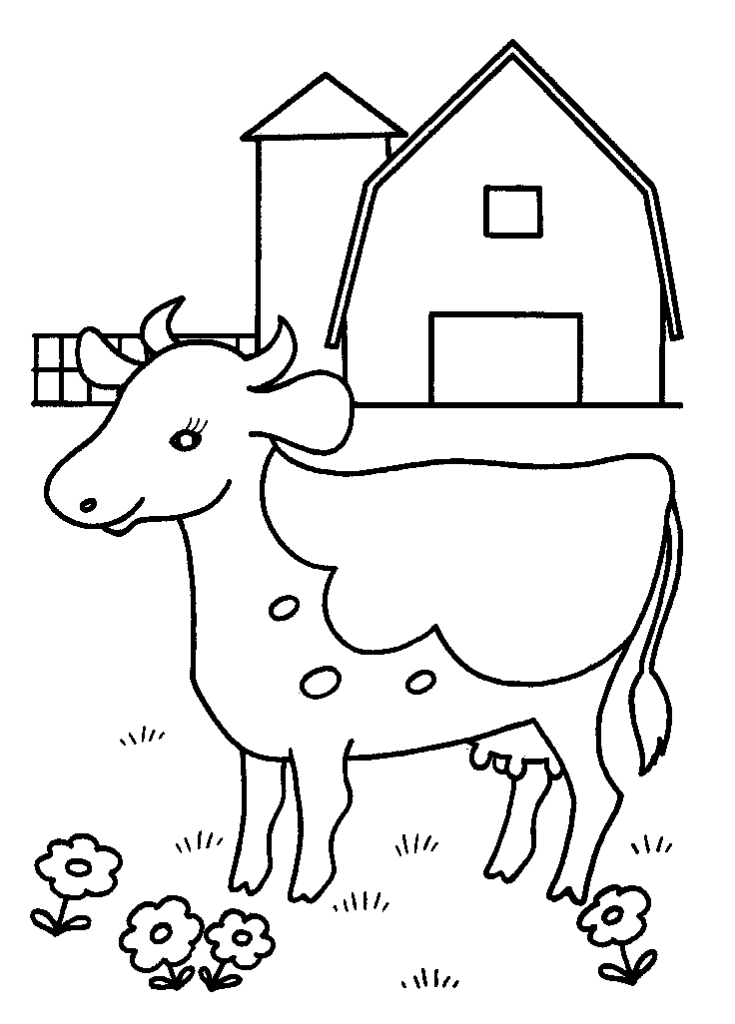 30 Free Cow Coloring Pages Printable