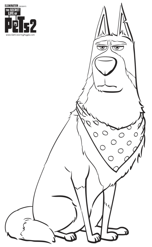 Free The Secret Life Of Pets 2 Coloring Pages Printable – ScribbleFun