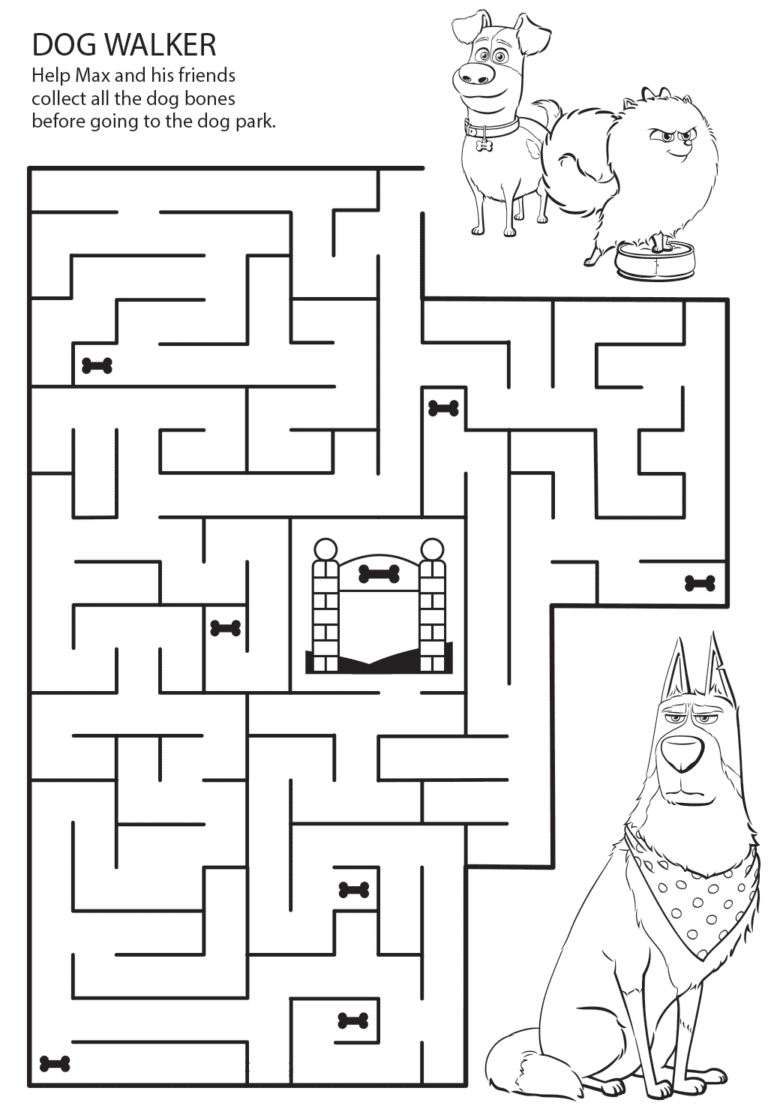 Free The Secret Life Of Pets 2 Coloring Pages Printable – ScribbleFun