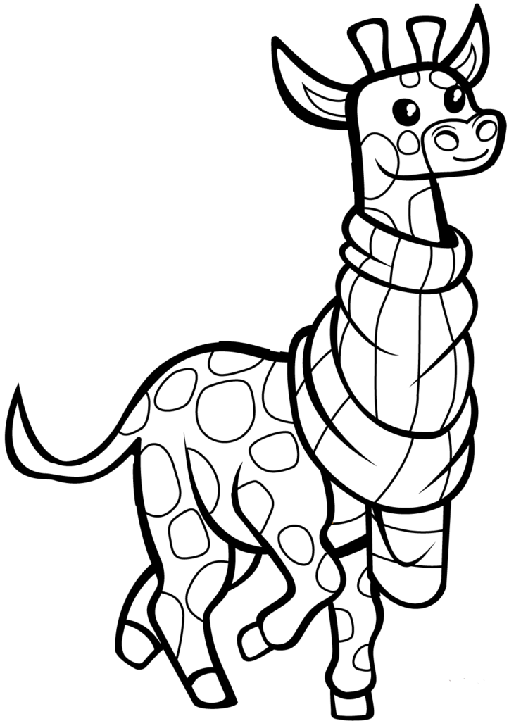 30 Free Giraffe Coloring Pages Printable
